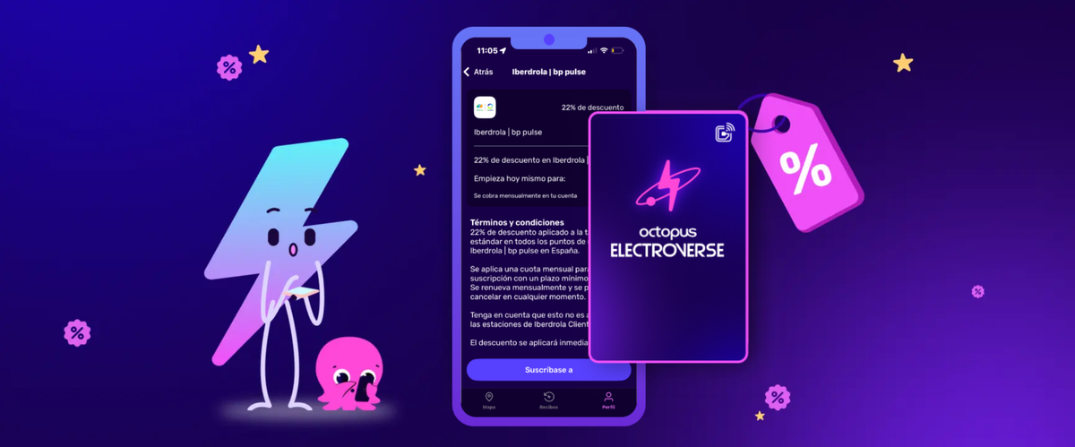 Octopus Electroverse suscripciones de carga