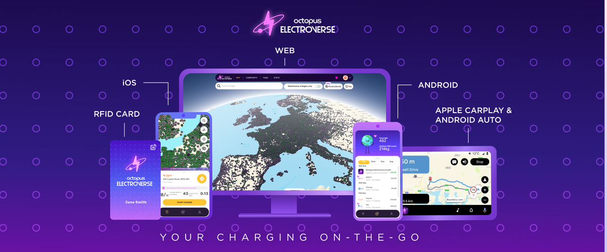 Octopus Electroverse launches on Apple CarPlay and Android Auto