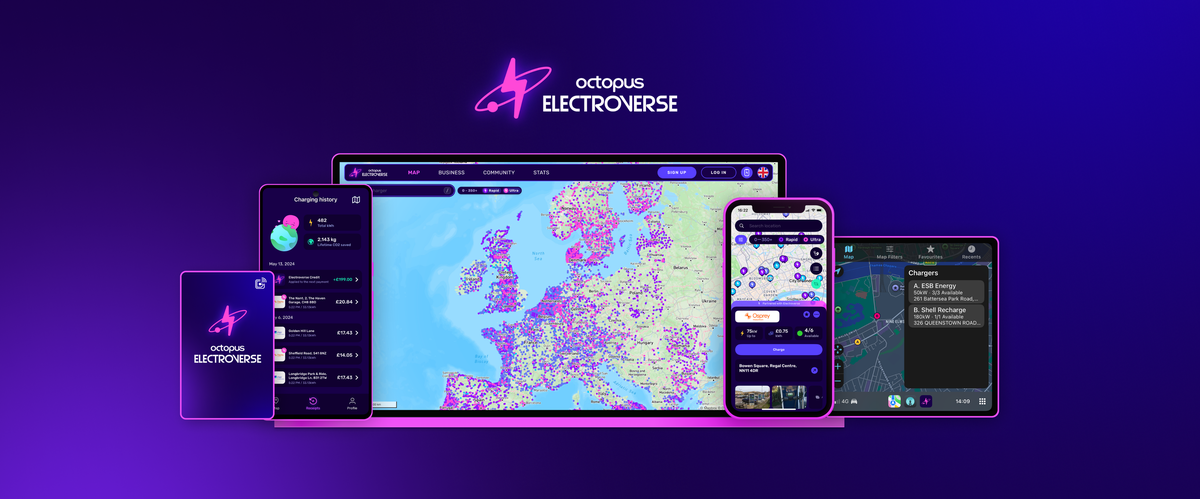 Octopus Electroverse launches on Apple CarPlay and Android Auto